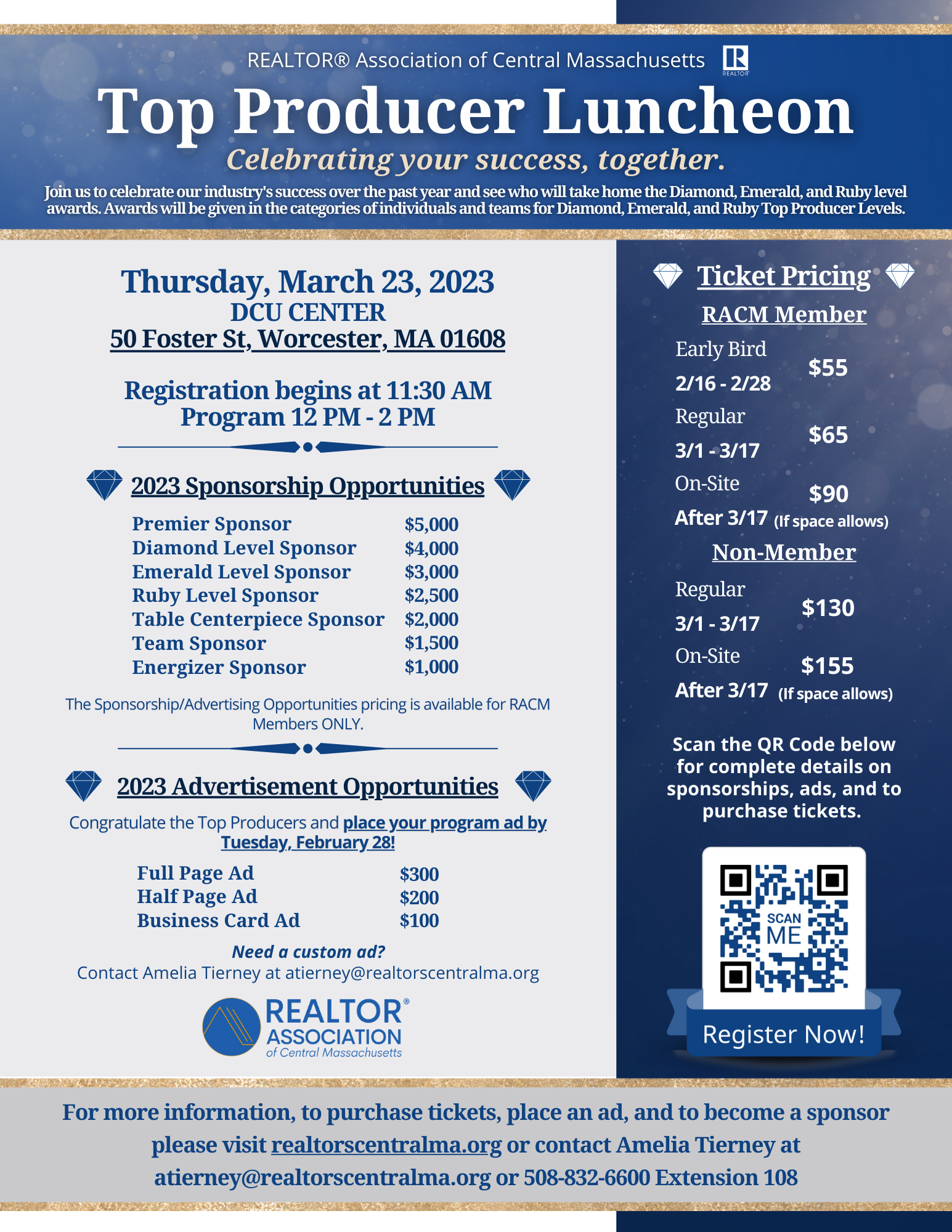 Top Producer Luncheon - REALTOR® Association of Central Massachusetts