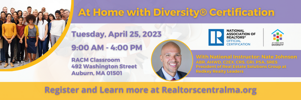 At Home with Diversity® Certification - REALTOR® Association of Central ...