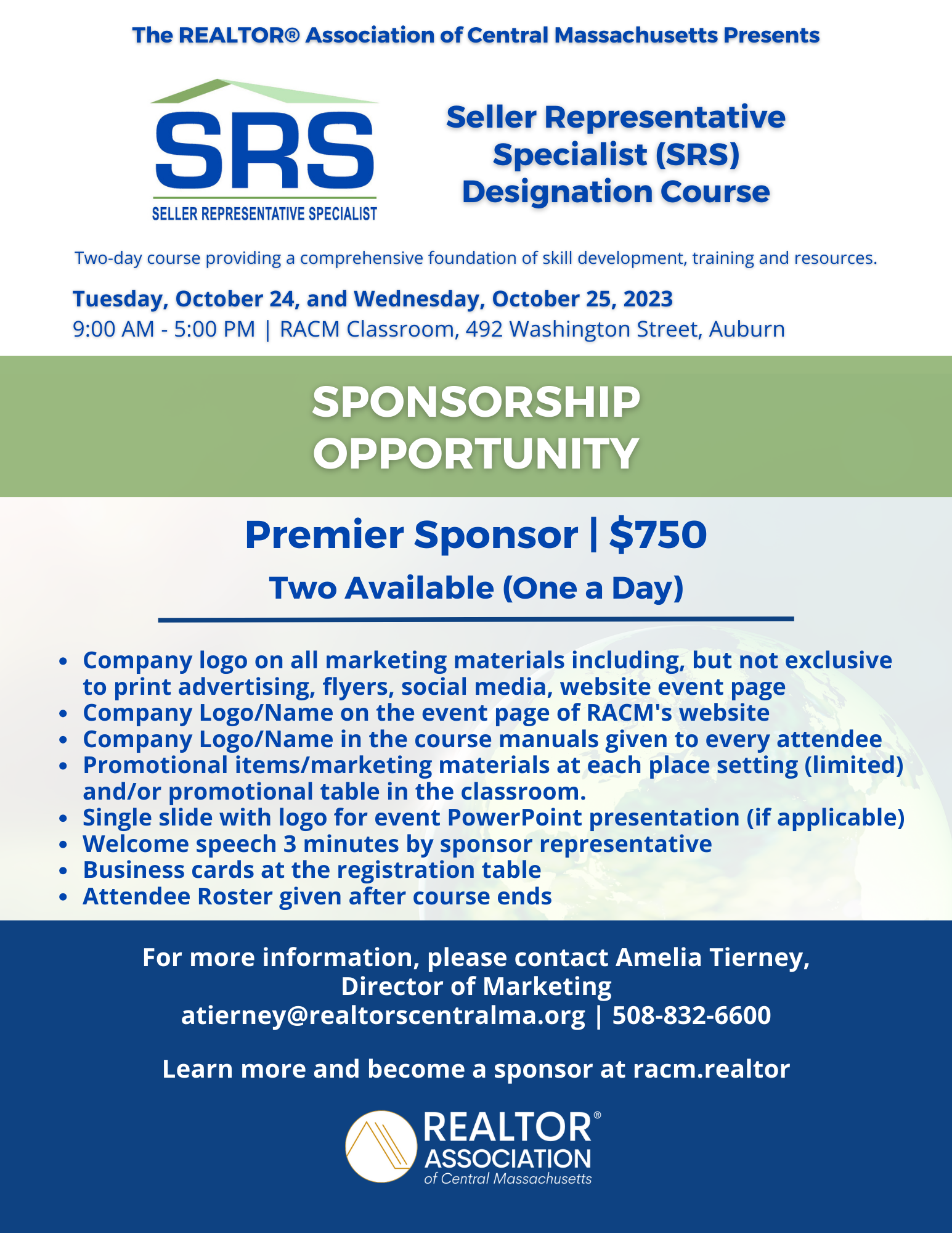 Seller Representative Specialist (SRS) Designation Course - REALTOR® Association of Central ...