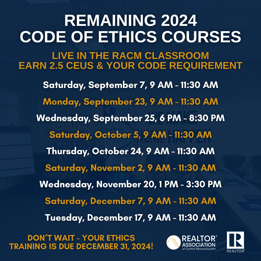 Code of Ethics - REALTOR® Association of Central Massachusetts