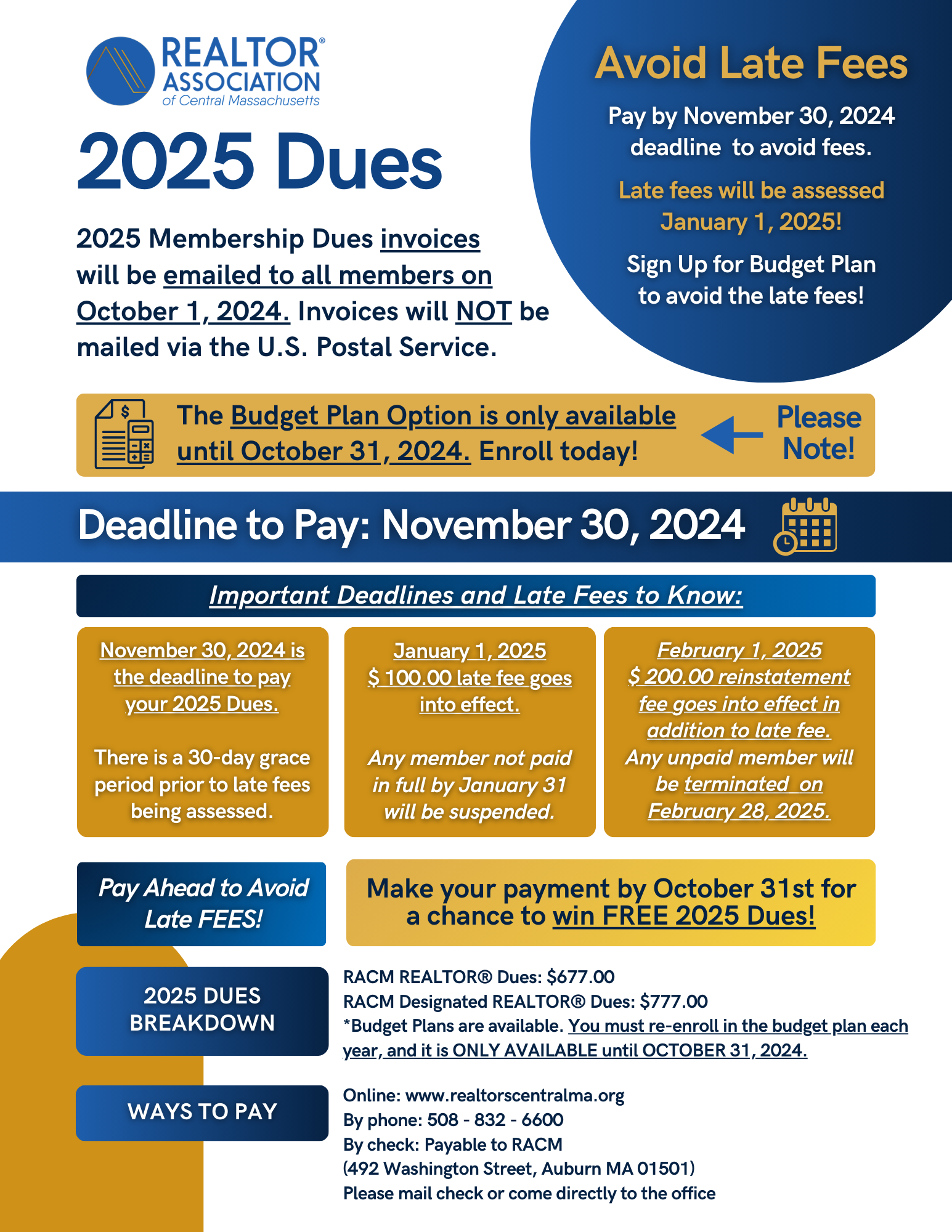 Pay Dues - REALTOR® Association of Central Massachusetts